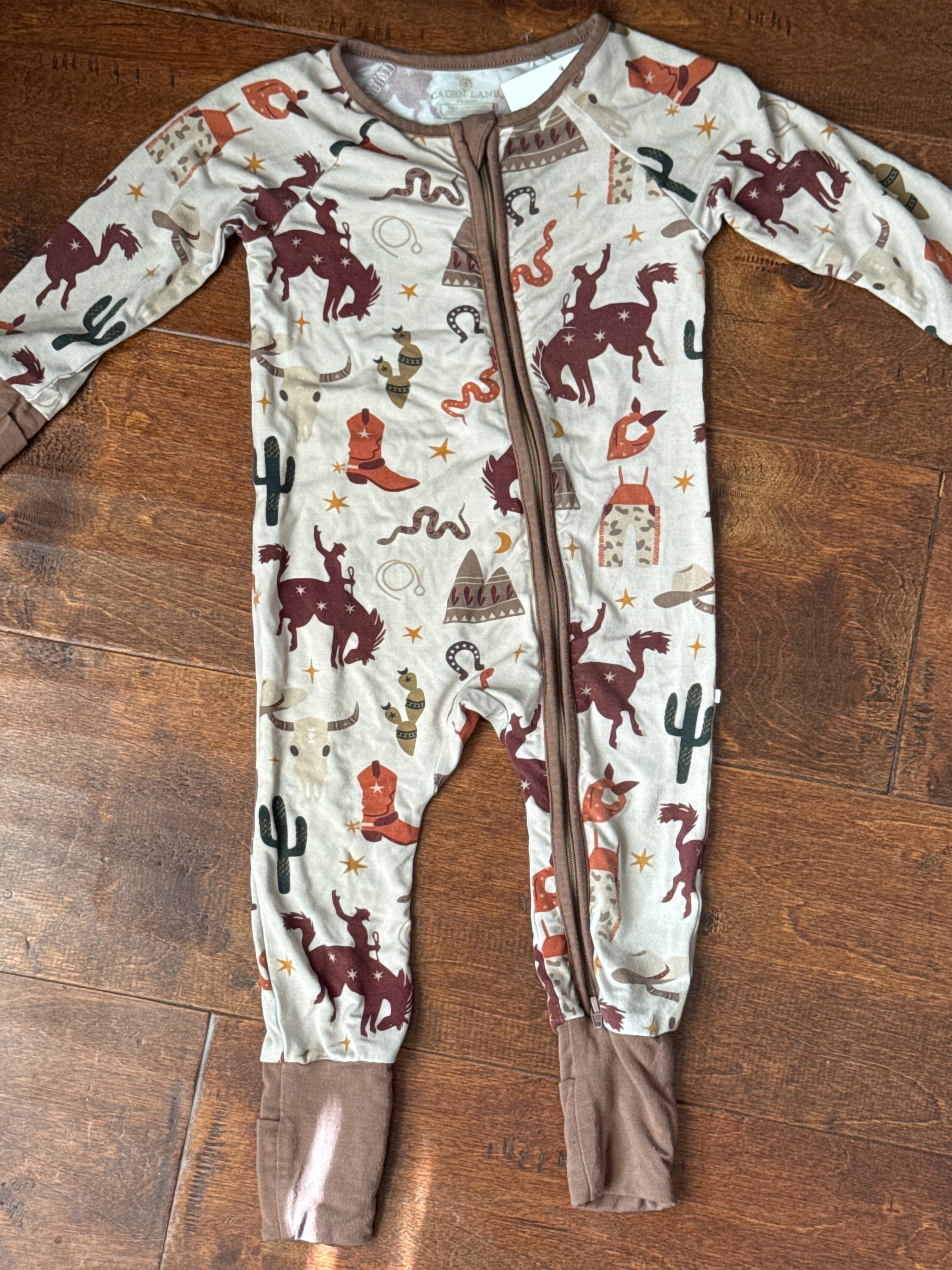 Caden Lane Wild Wild West Footie 3M – Little Labels Co