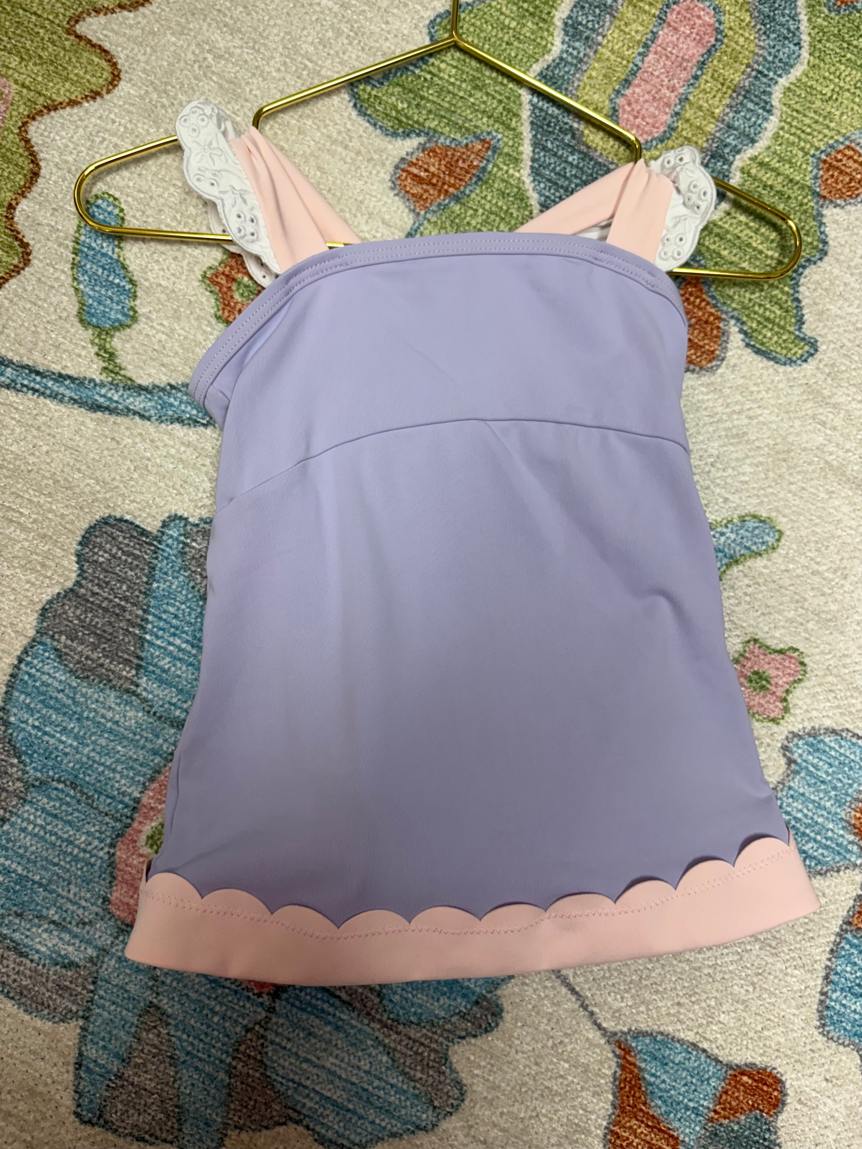 TBBC Purple Scalloped Swim 6-12M – Little Labels Co